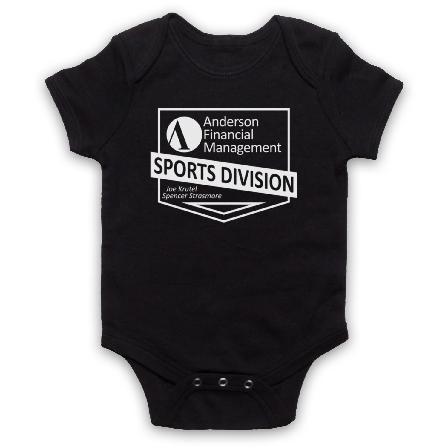 ANDERSON FINANCIAL UNOFFICIAL BALLERS THE ROCK TV LOGO BABY GROW ...