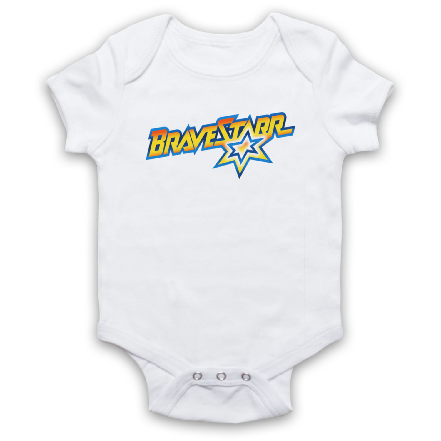 BRAVESTARR LOGO BRAVE STAR 80'S CARTOON ANIMATION TV BABY GROW BABYGROW ...