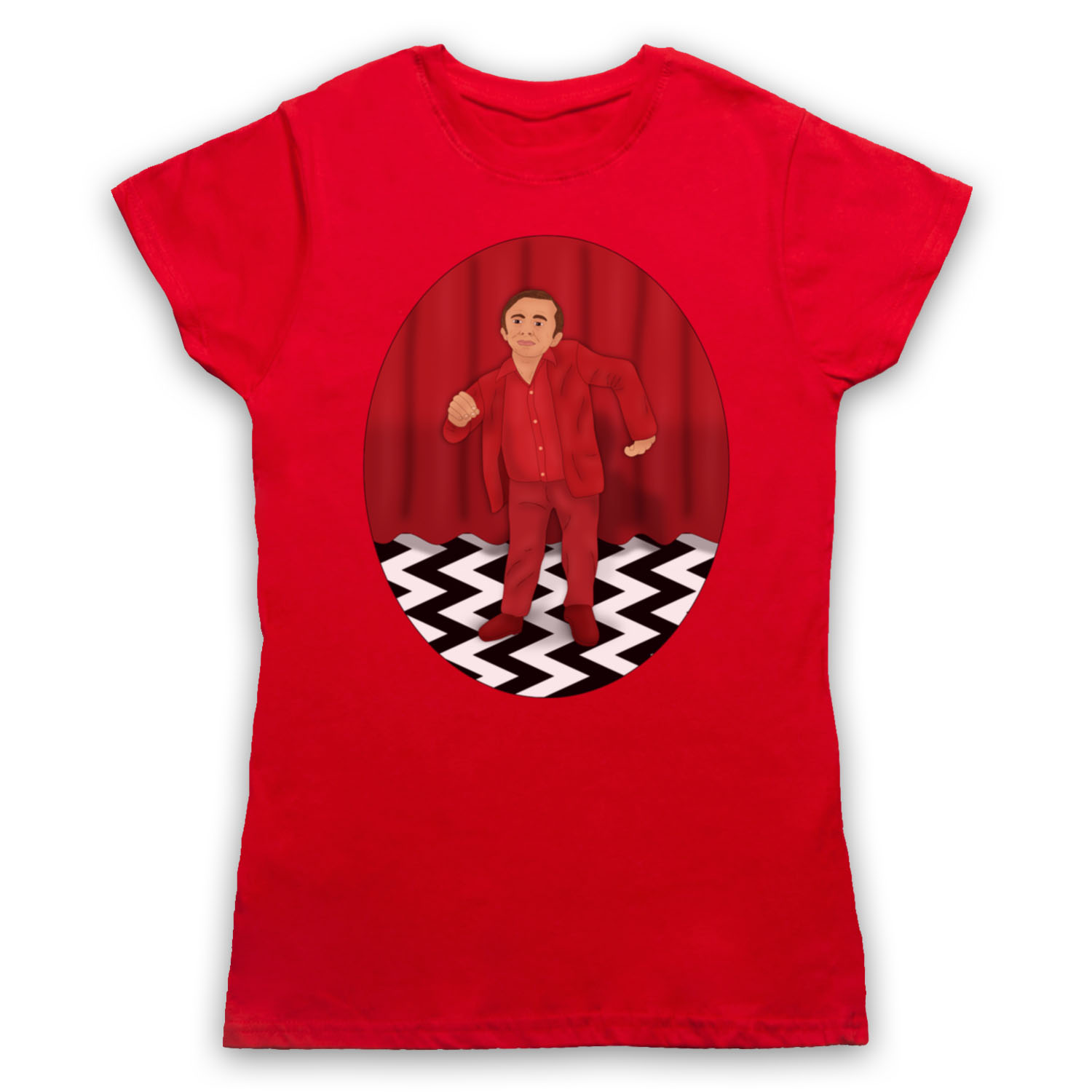 TWIN PEAKS UNOFFICIAL THE RED ROOM DANCING DWARF SCENE MENS & WOMENS T ...