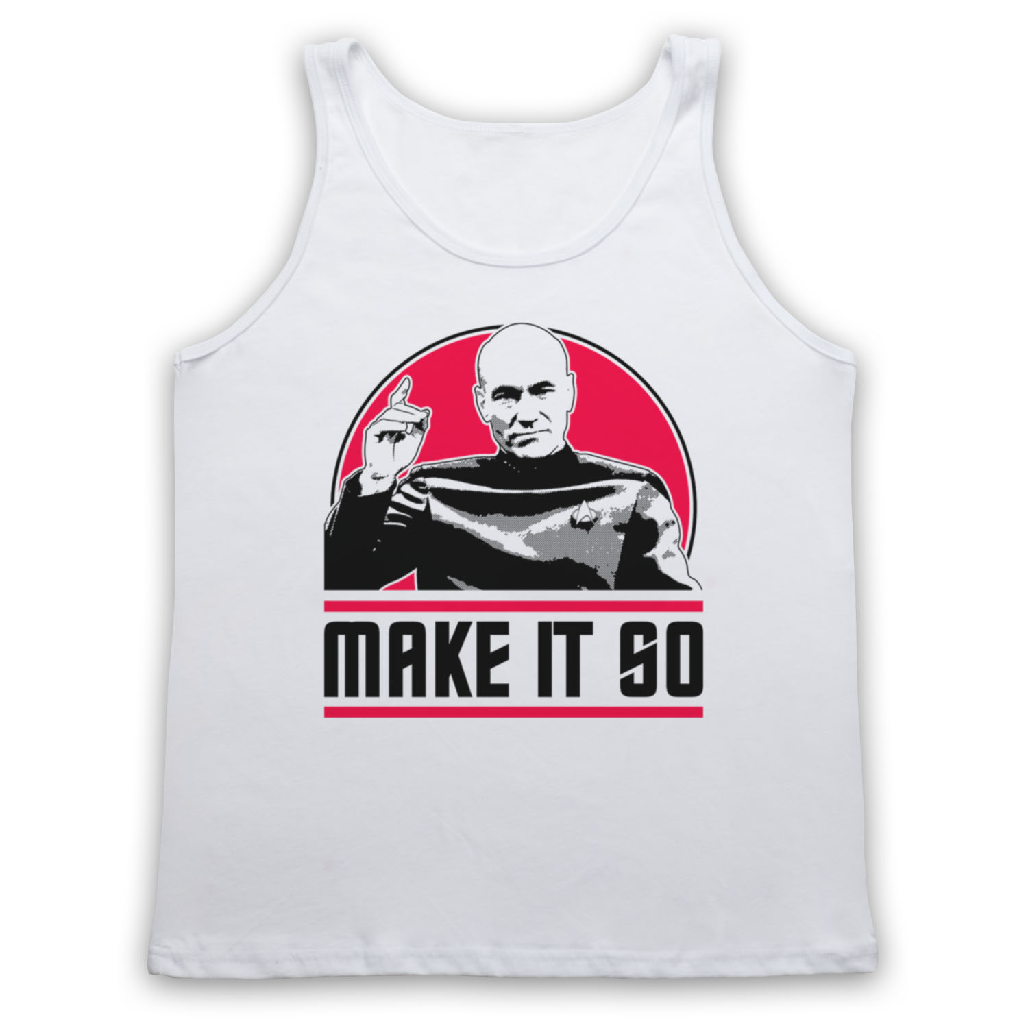 STAR FLEET CAPTAIN JEAN-LUC MAKE IT SO SLOGAN PICARD TREKKIE ADULTS ...