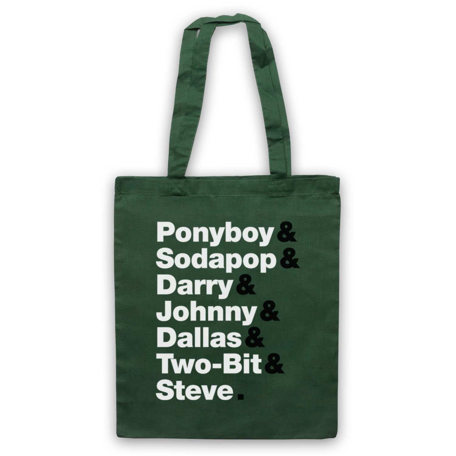 OUTSIDERS GREASERS MEMBERS NAMES LIST PONYBOY SODAPOP SOCS SOC TOTE BAG ...
