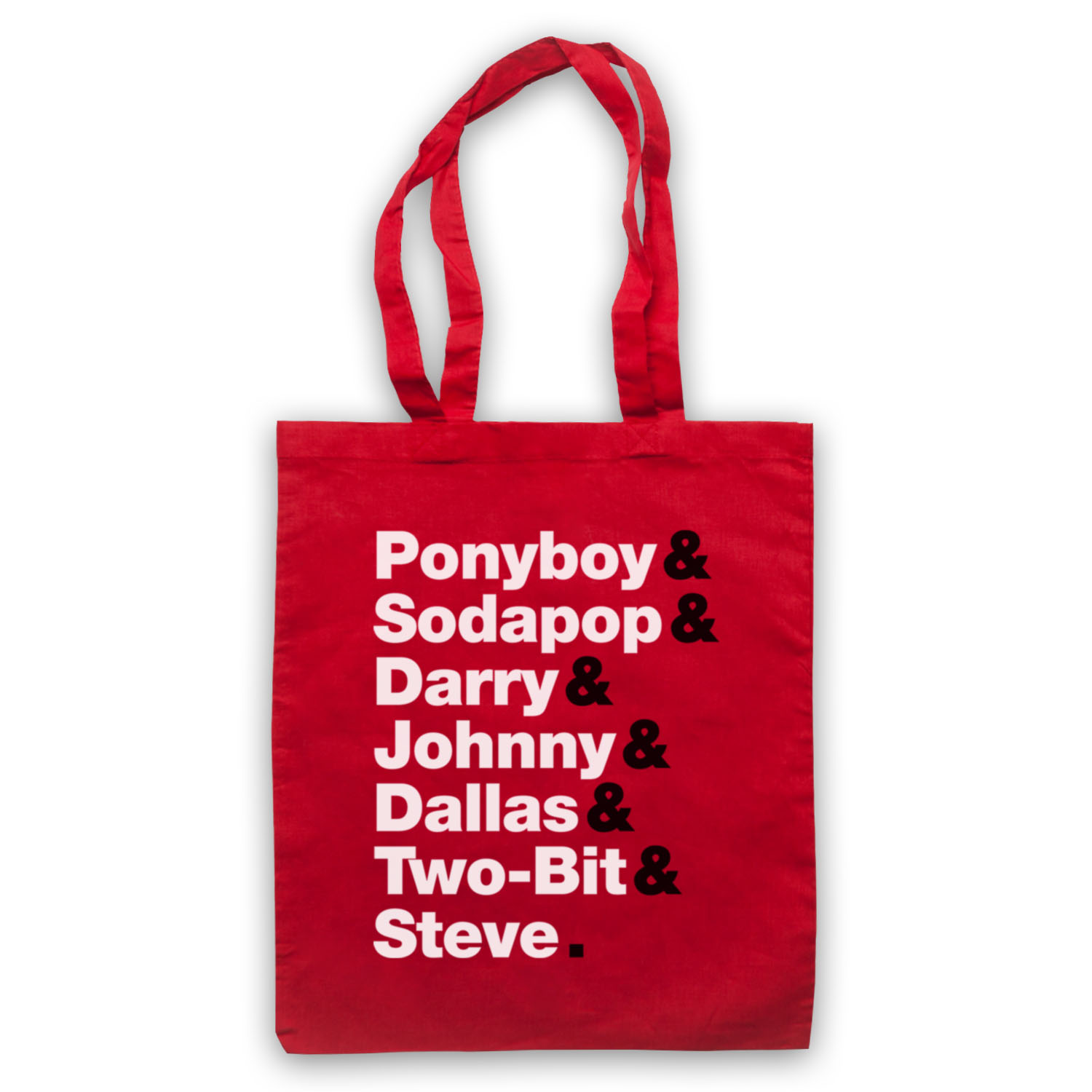 OUTSIDERS GREASERS MEMBERS NAMES LIST PONYBOY SODAPOP SOCS SOC TOTE BAG ...