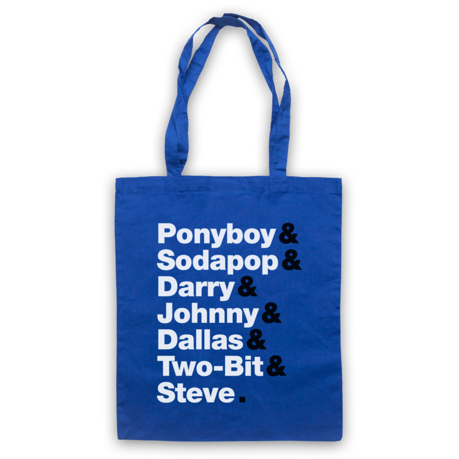 OUTSIDERS GREASERS MEMBERS NAMES LIST PONYBOY SODAPOP SOCS SOC TOTE BAG ...